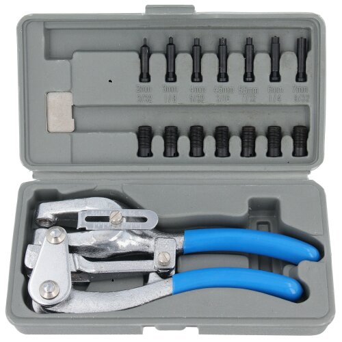 16 pc Set Sheet Metal Hole Punch Tongs JOGGLING Tool karosseriezange ...